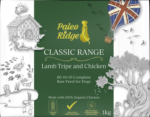 Paleo Ridge Classic Lamb Tripe and Chicken 1kg – Pegasus Pets (PUP’S)